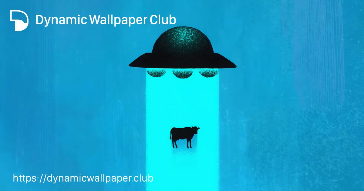 Dandadan Cow and UFO - Dynamic Wallpaper Club