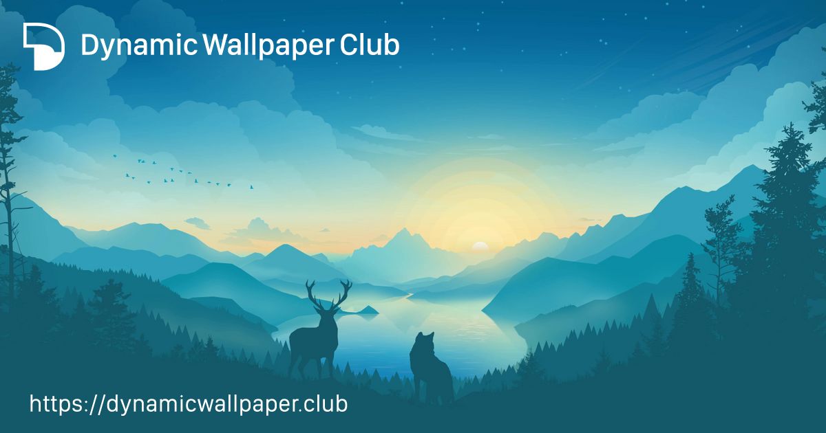 Deer and Wolf - Dynamic Wallpaper Club
