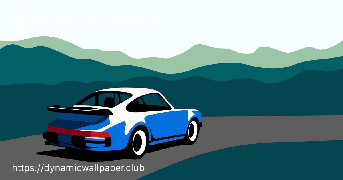PORSCHE 930 Turbo Vectorart Wallpaper - Dynamic Wallpaper Club