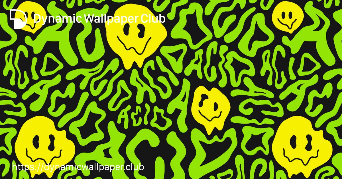 acid smiley - Dynamic Wallpaper Club