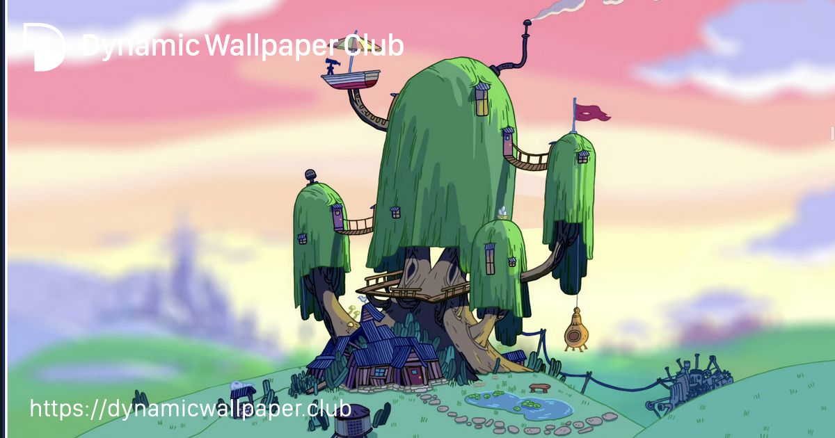adventure time tree fort - Dynamic Wallpaper Club