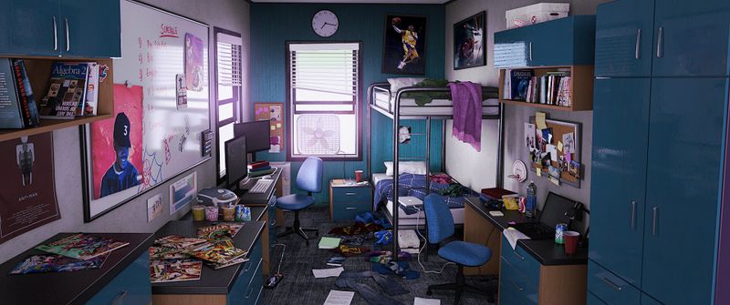 Miles Morales dorm room - Dynamic Wallpaper Club