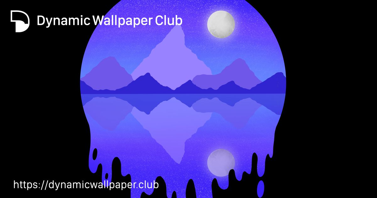 Dripping Mountain Landscape - Dynamic Wallpaper Club