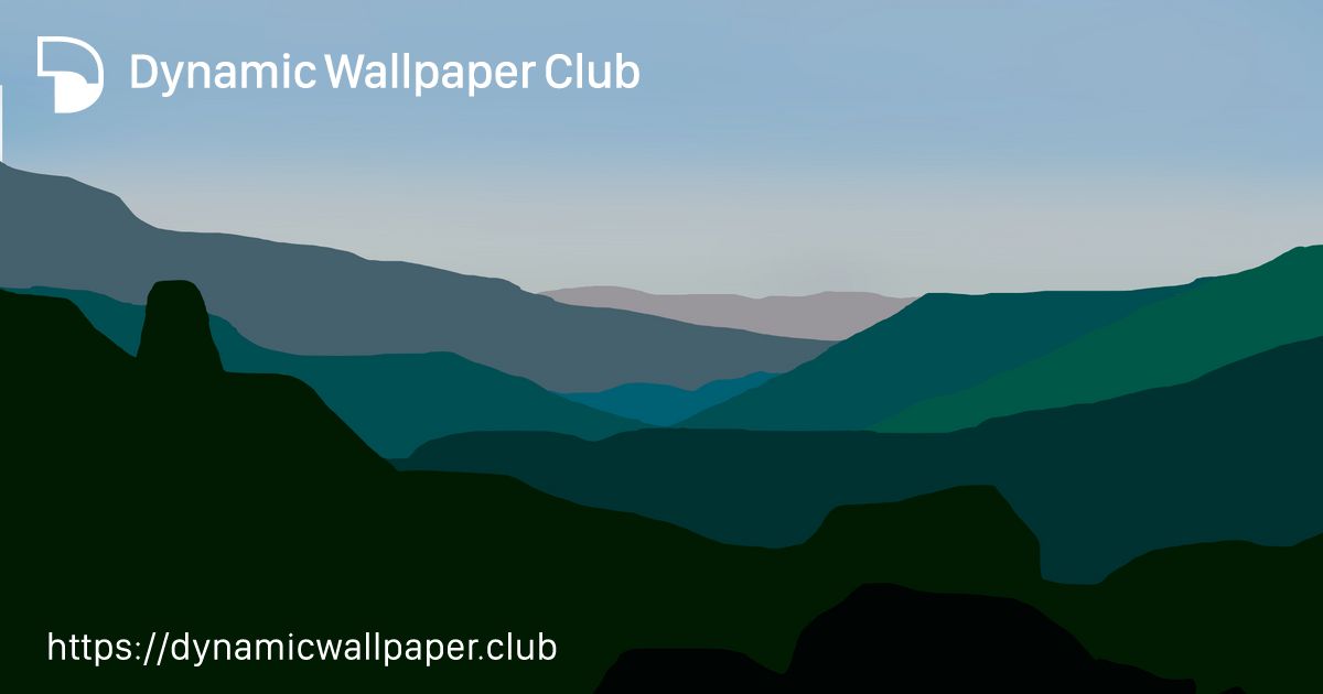 Mountains Simple - Dynamic Wallpaper Club