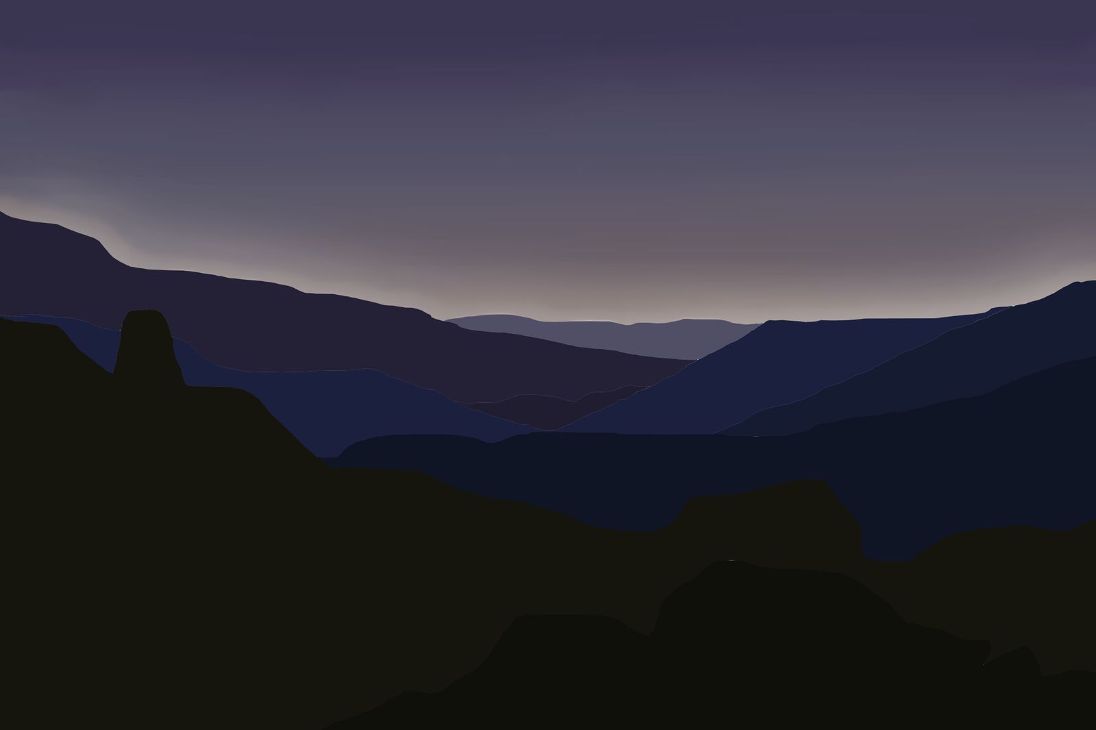 Mountains Simple - Dynamic Wallpaper Club