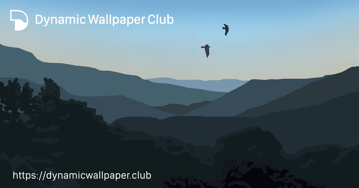 Simpled Mountains - Dynamic Wallpaper Club