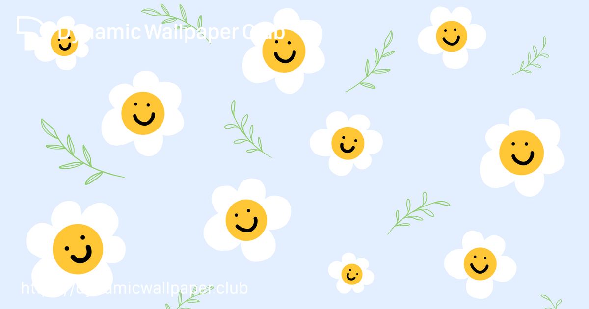 daisies cartoon big - Dynamic Wallpaper Club