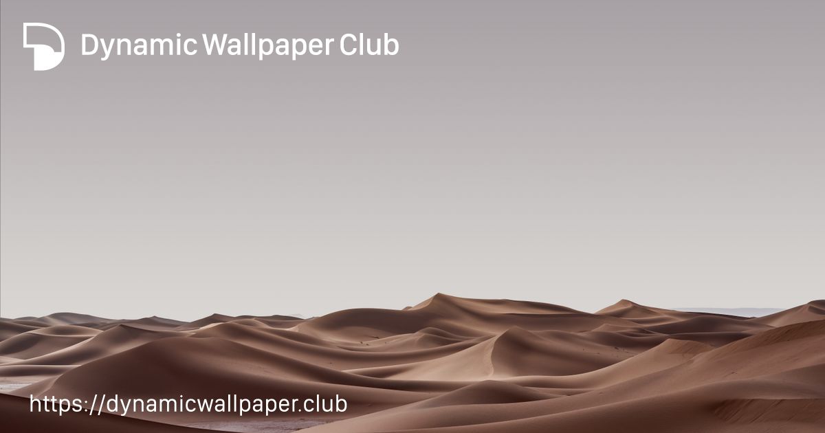 Desert Light Dark - Dynamic Wallpaper Club
