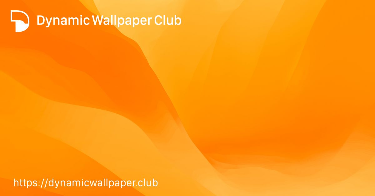 Monterey Orange - Dynamic Wallpaper Club