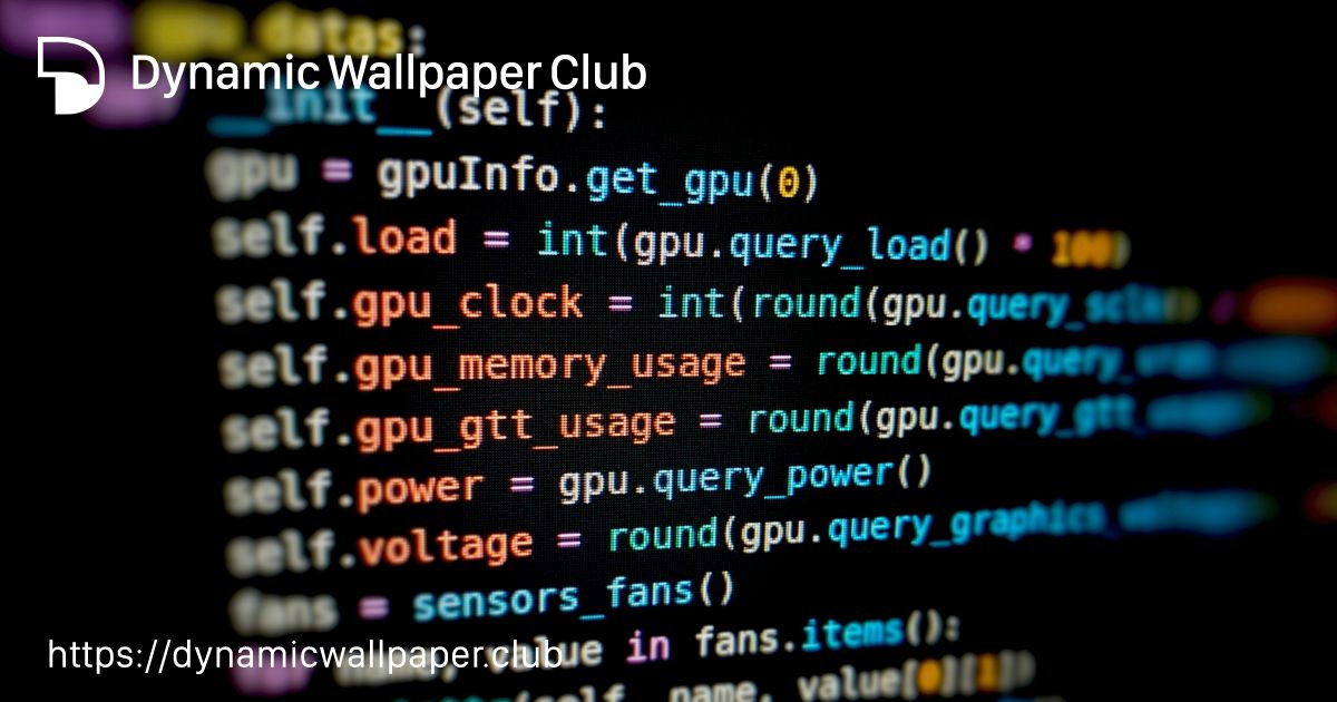 coding - Dynamic Wallpaper Club