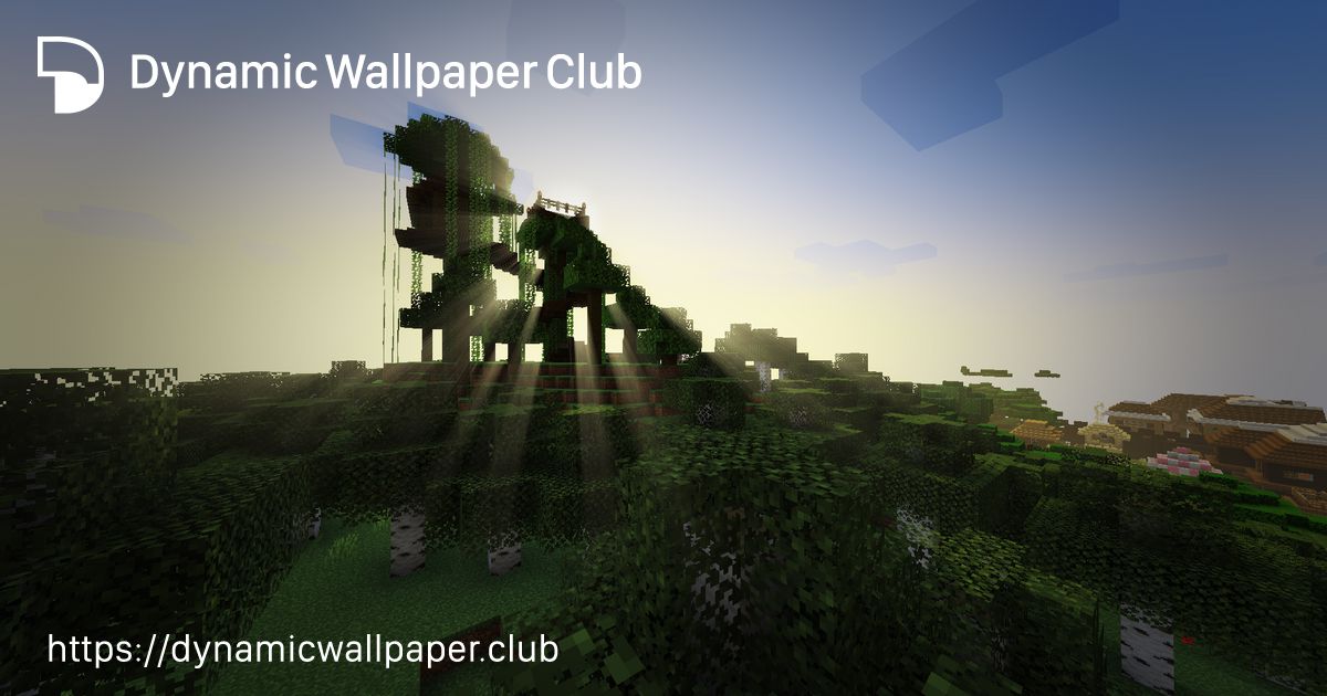 Minecraft Treehouse - Dynamic Wallpaper Club