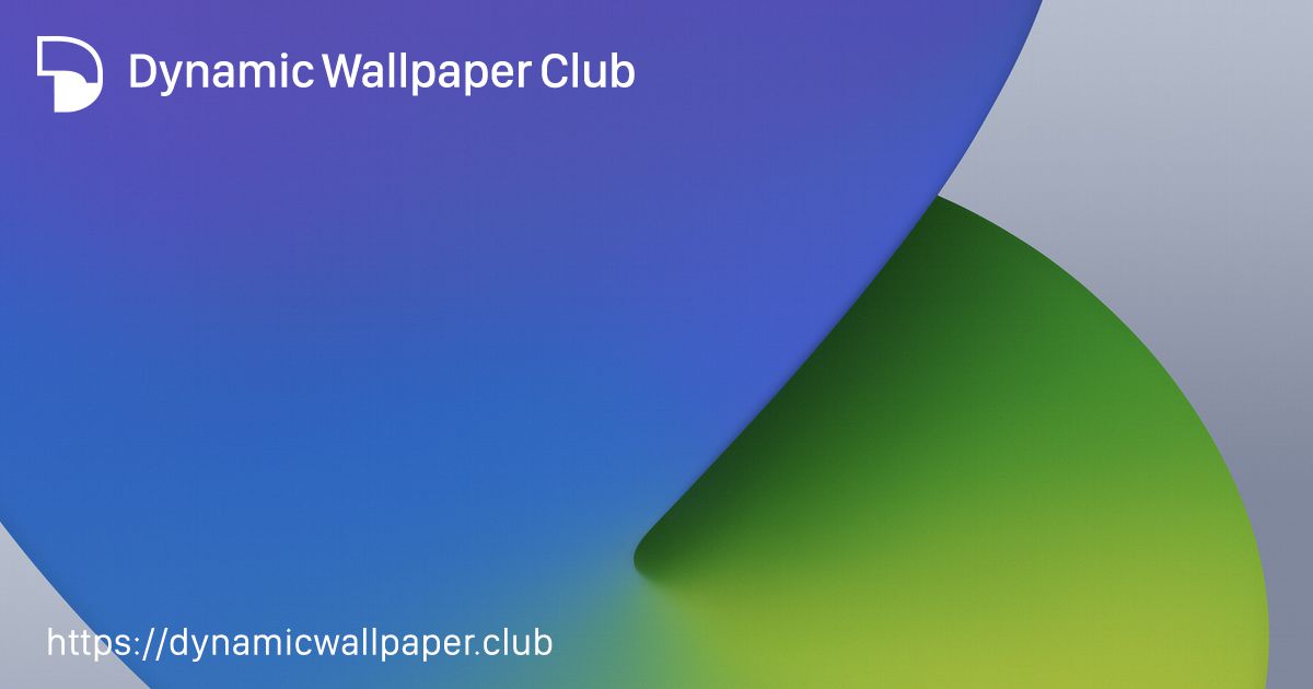 iOS 14 Green/Blue - Dynamic Wallpaper Club