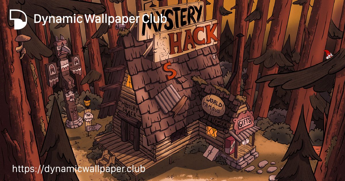 Gravity Falls Mystery Shack - Dynamic Wallpaper Club