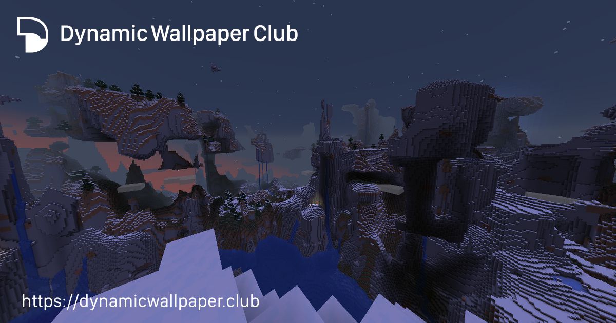 Minecraft Hills - Dynamic Wallpaper Club