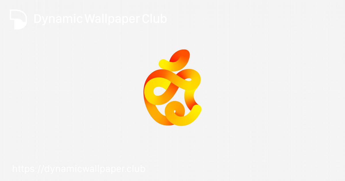 fire Apple logo Time Flies(macz.com) - Dynamic Wallpaper Club
