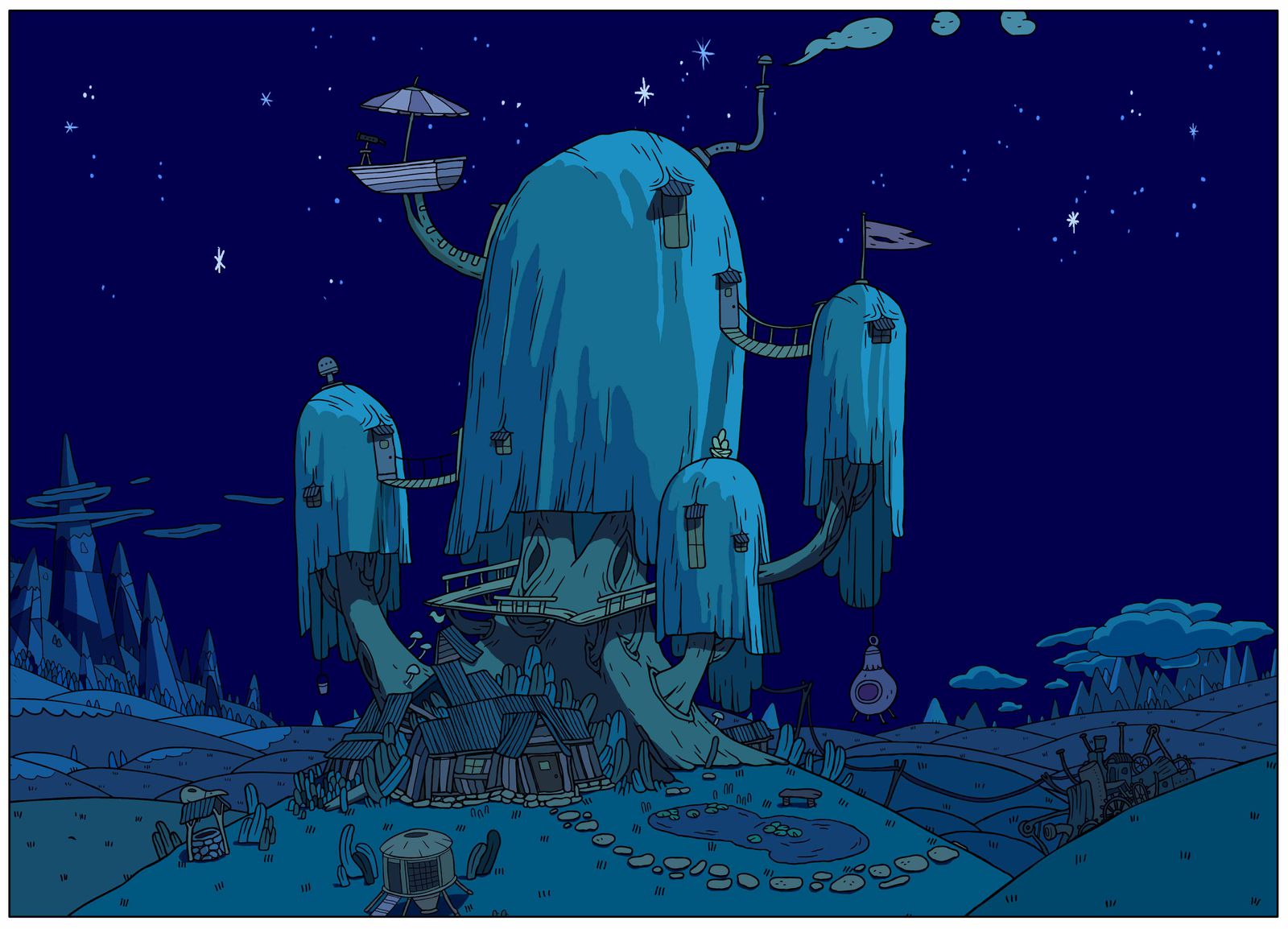 Adventure Time Tree House - Dynamic Wallpaper Club