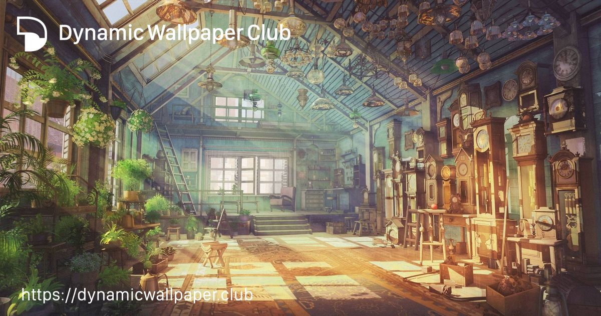 Anime workshop interior - Dynamic Wallpaper Club