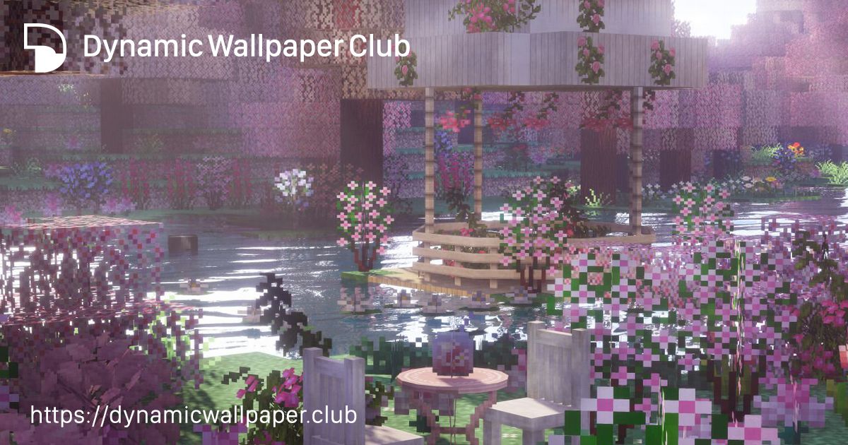 aesthetic pink minecraft - Dynamic Wallpaper Club