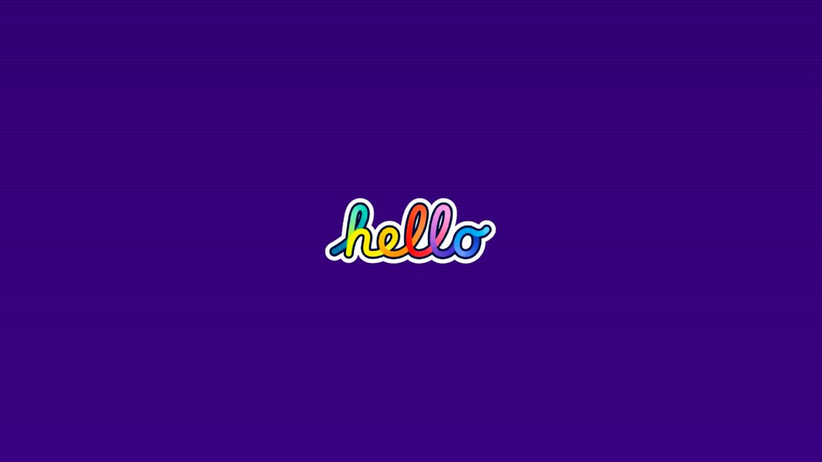 Hello Purple - Dynamic Wallpaper Club