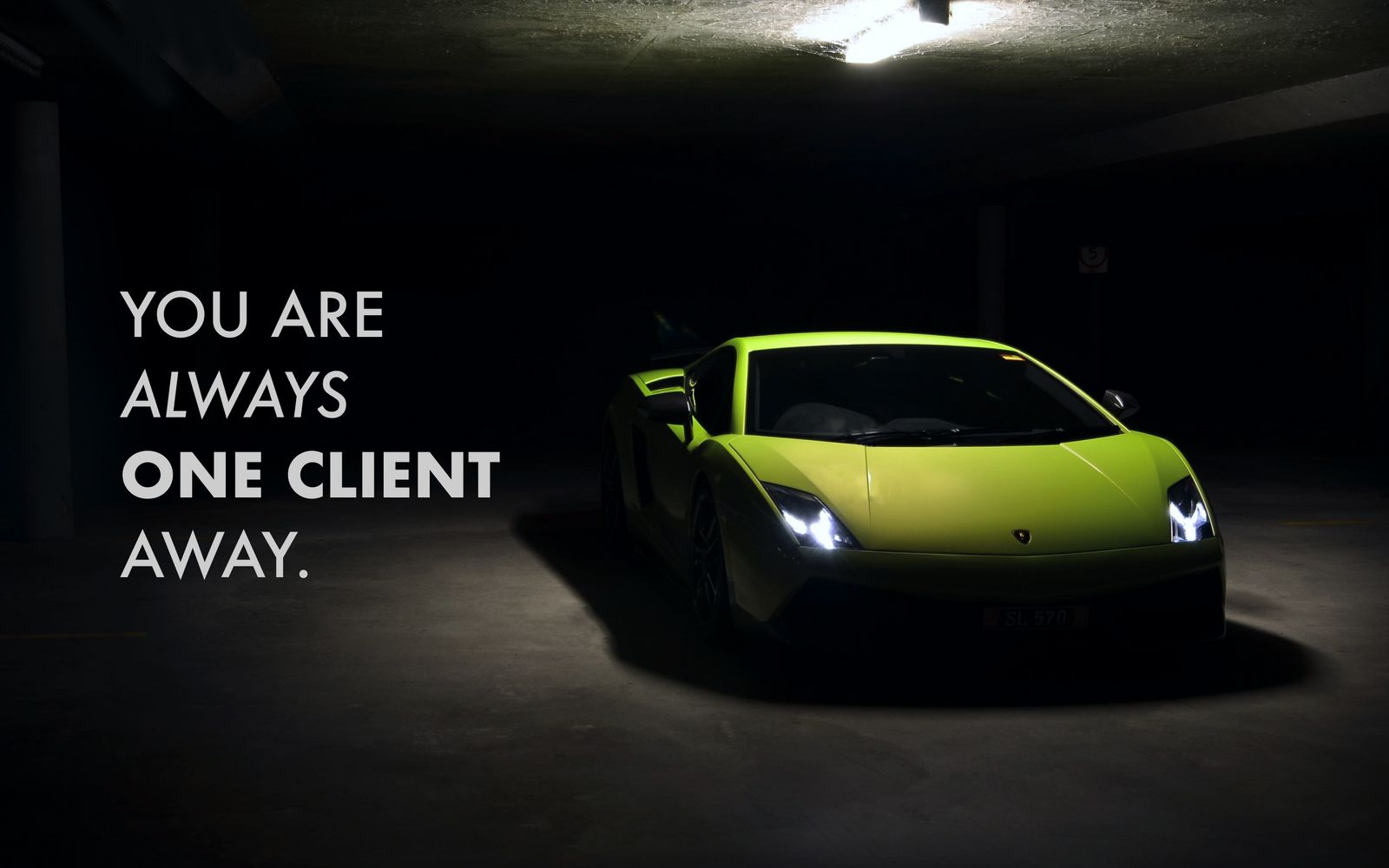 One Client Away - Dynamic Wallpaper Club