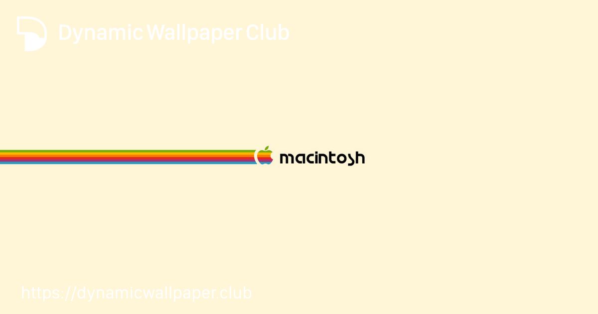 macintosh retrò - Dynamic Wallpaper Club