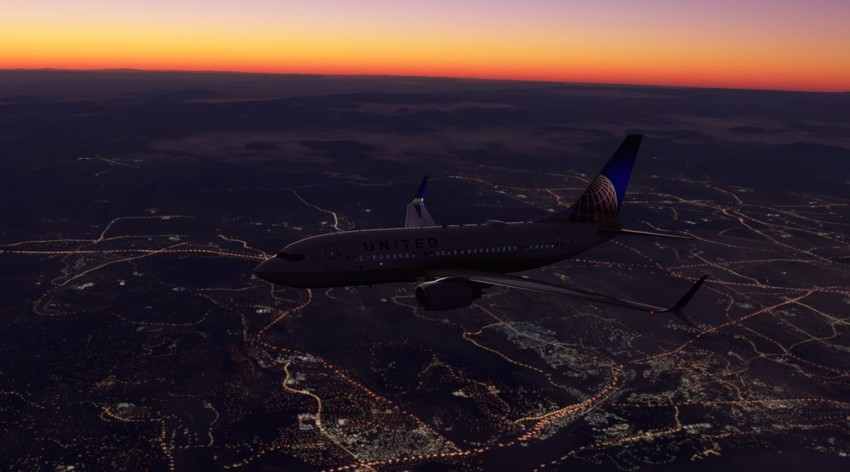 United B737-700 - Dynamic Wallpaper Club