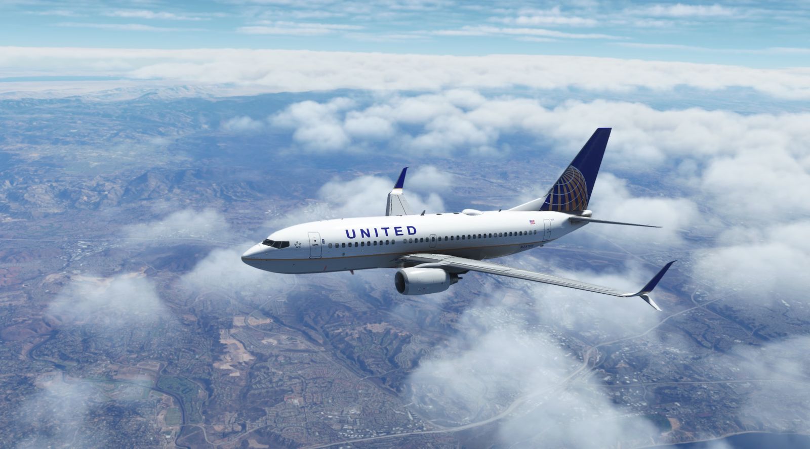 United B737-700 - Dynamic Wallpaper Club