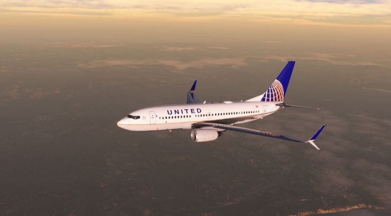 United B737-700 - Dynamic Wallpaper Club