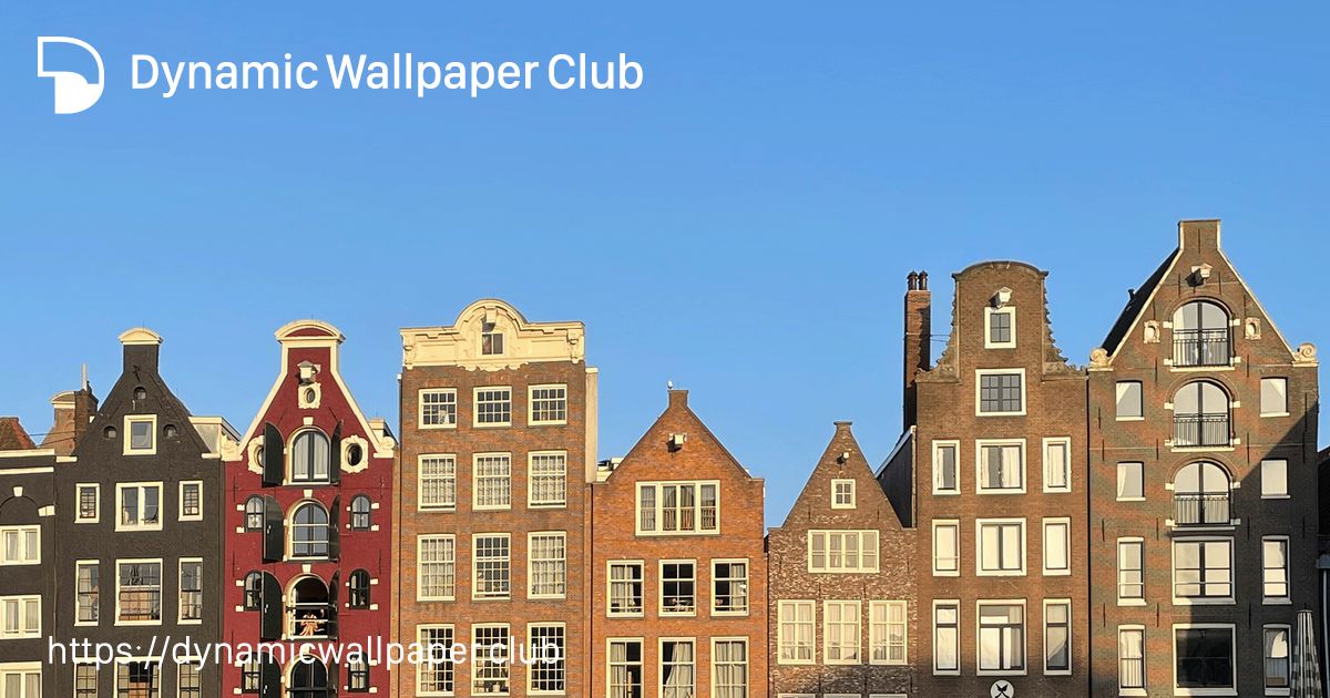 NL-Colourful-Houses - Dynamic Wallpaper Club
