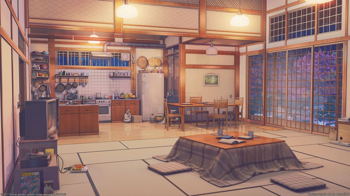 anime kitchen cottage - Dynamic Wallpaper Club