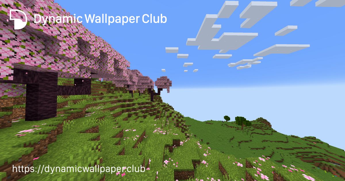 Cherry Blossom minecraft - Dynamic Wallpaper Club