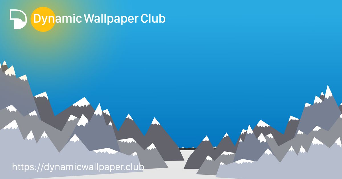 Simple mountain range - Dynamic Wallpaper Club