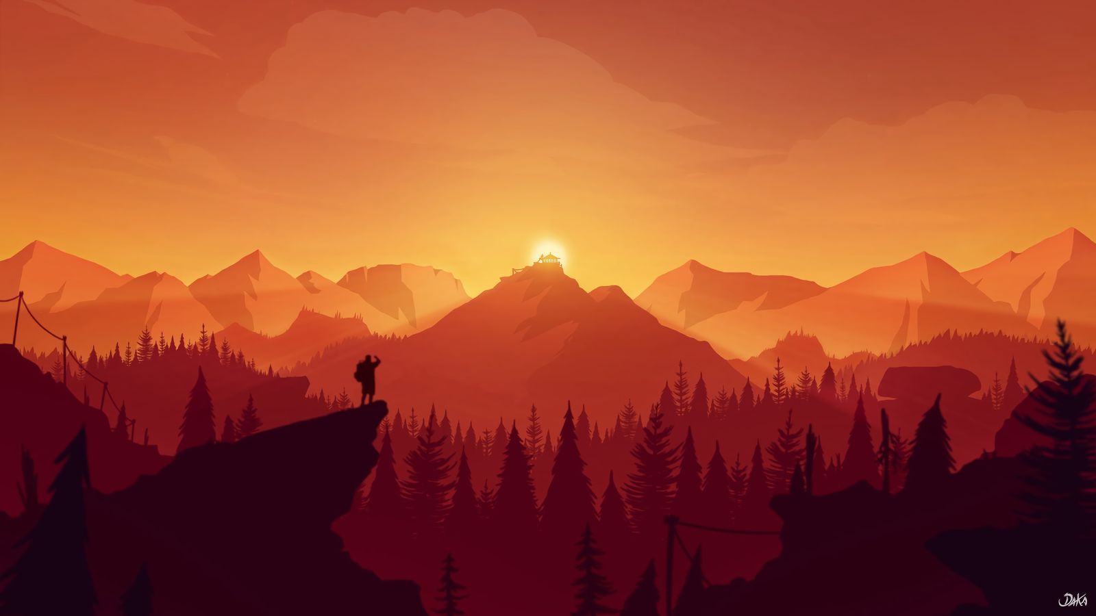 Firewatch Landscape Remastered - Dynamic Wallpaper Club