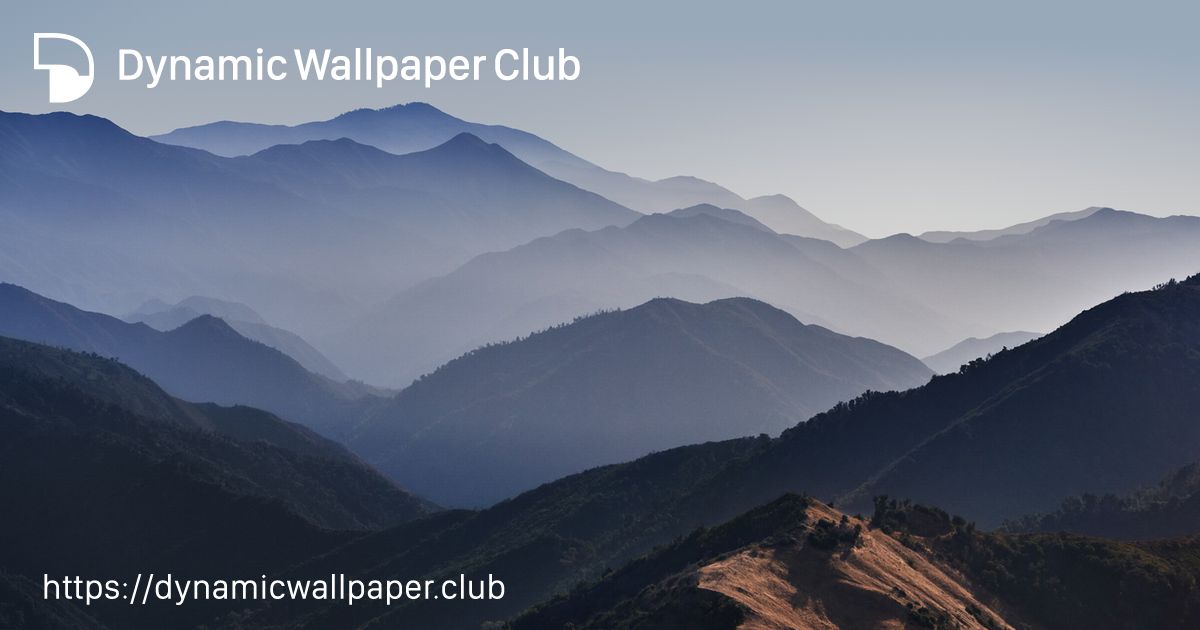 Big Sur Mountains - Dynamic Wallpaper Club
