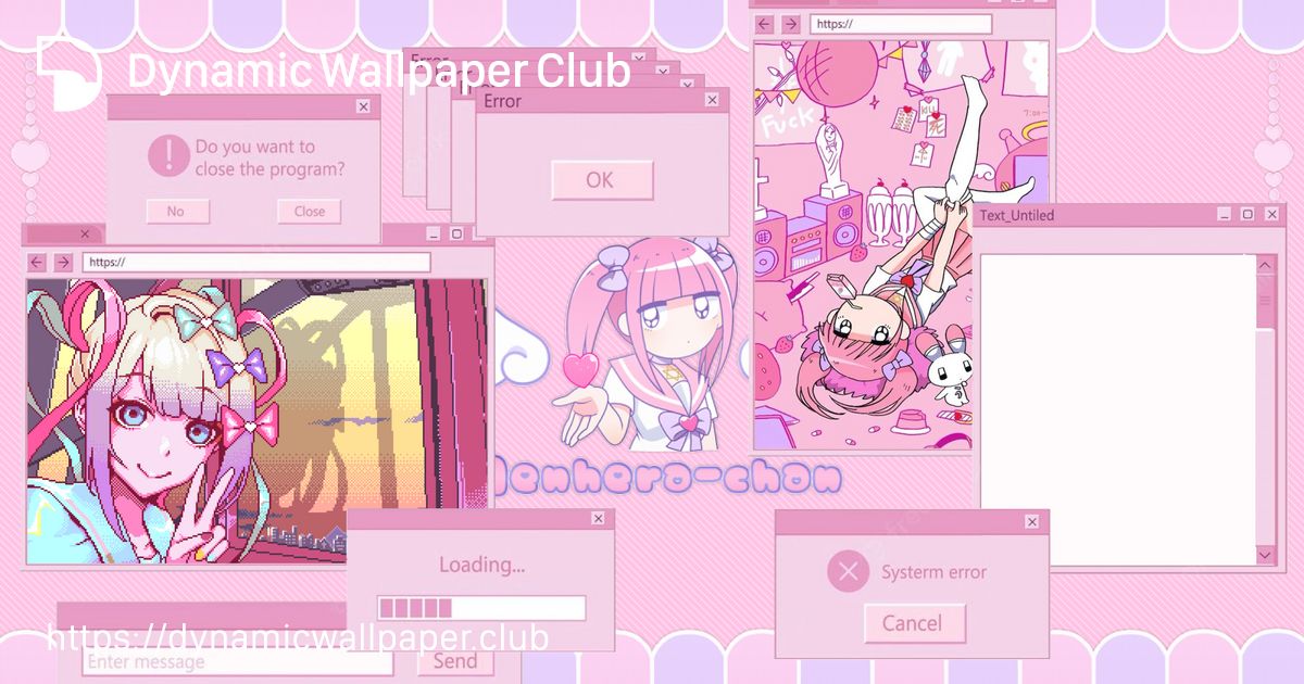 Menhera Chan x Needy Streamer Overload - Dynamic Wallpaper Club