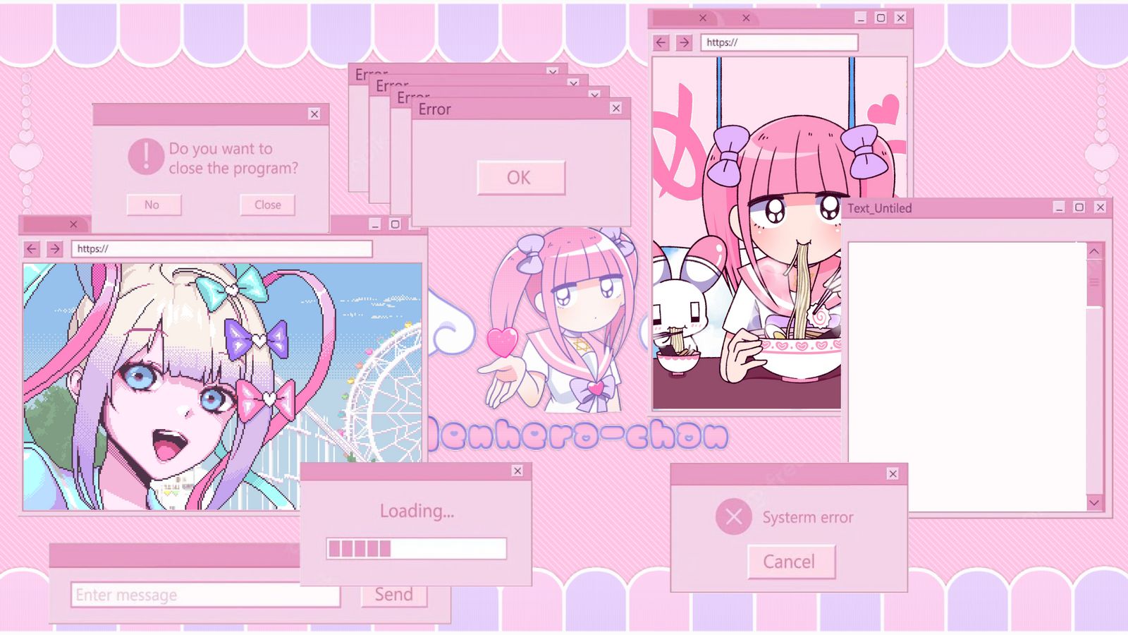 Menhera Chan x Needy Streamer Overload - Dynamic Wallpaper Club