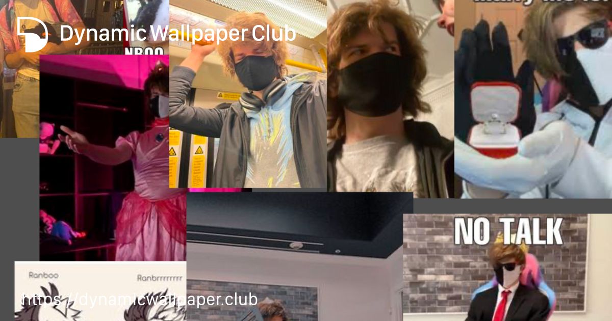 Bench trio + Technoblade - Dynamic Wallpaper Club