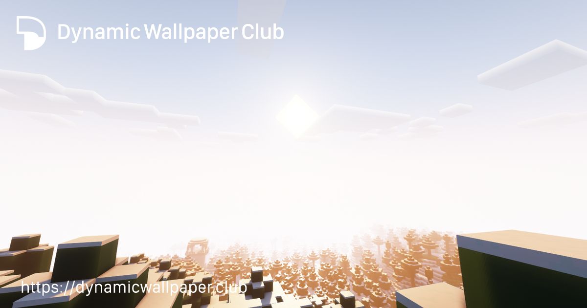 Minecraft Mountains - Dynamic Wallpaper Club