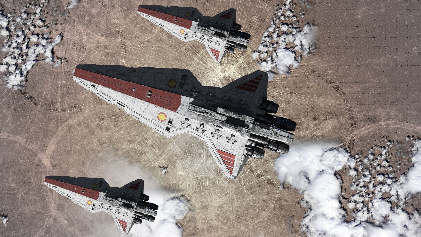 Venator Over Corruscant - Dynamic Wallpaper Club