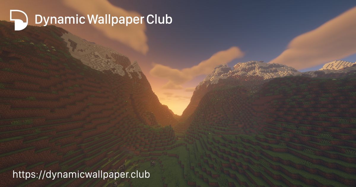 Minecraft Valley - Dynamic Wallpaper Club