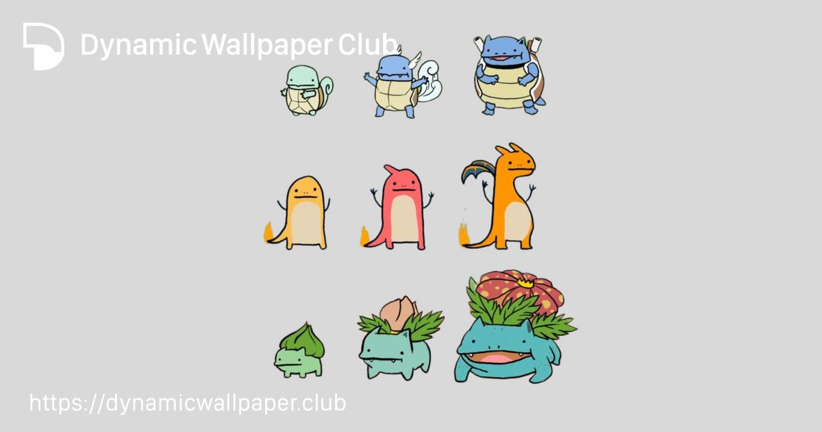 Pokemon Cute Simple - Dynamic Wallpaper Club