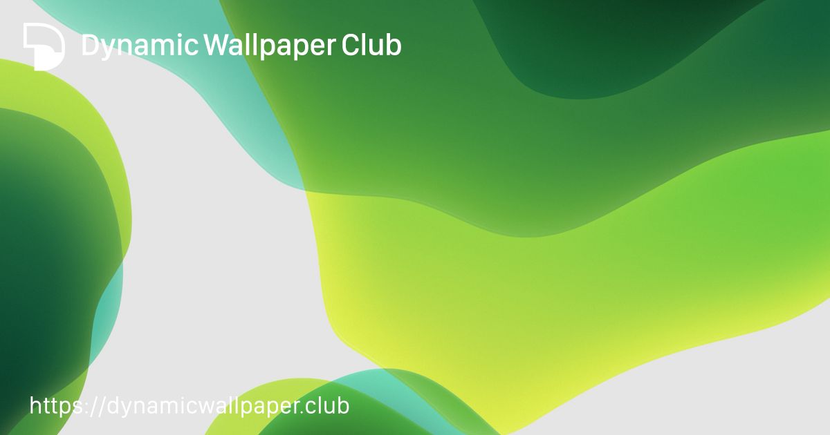 IOS 13 Abstract - Green - Dynamic Wallpaper Club