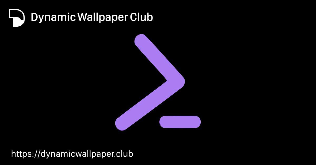 PowerShell Bold 700-1600 - Dynamic Wallpaper Club