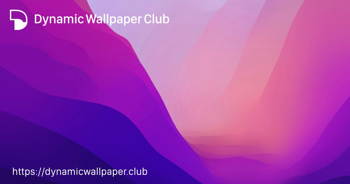 MacOS Monterey - Dynamic Wallpaper Club