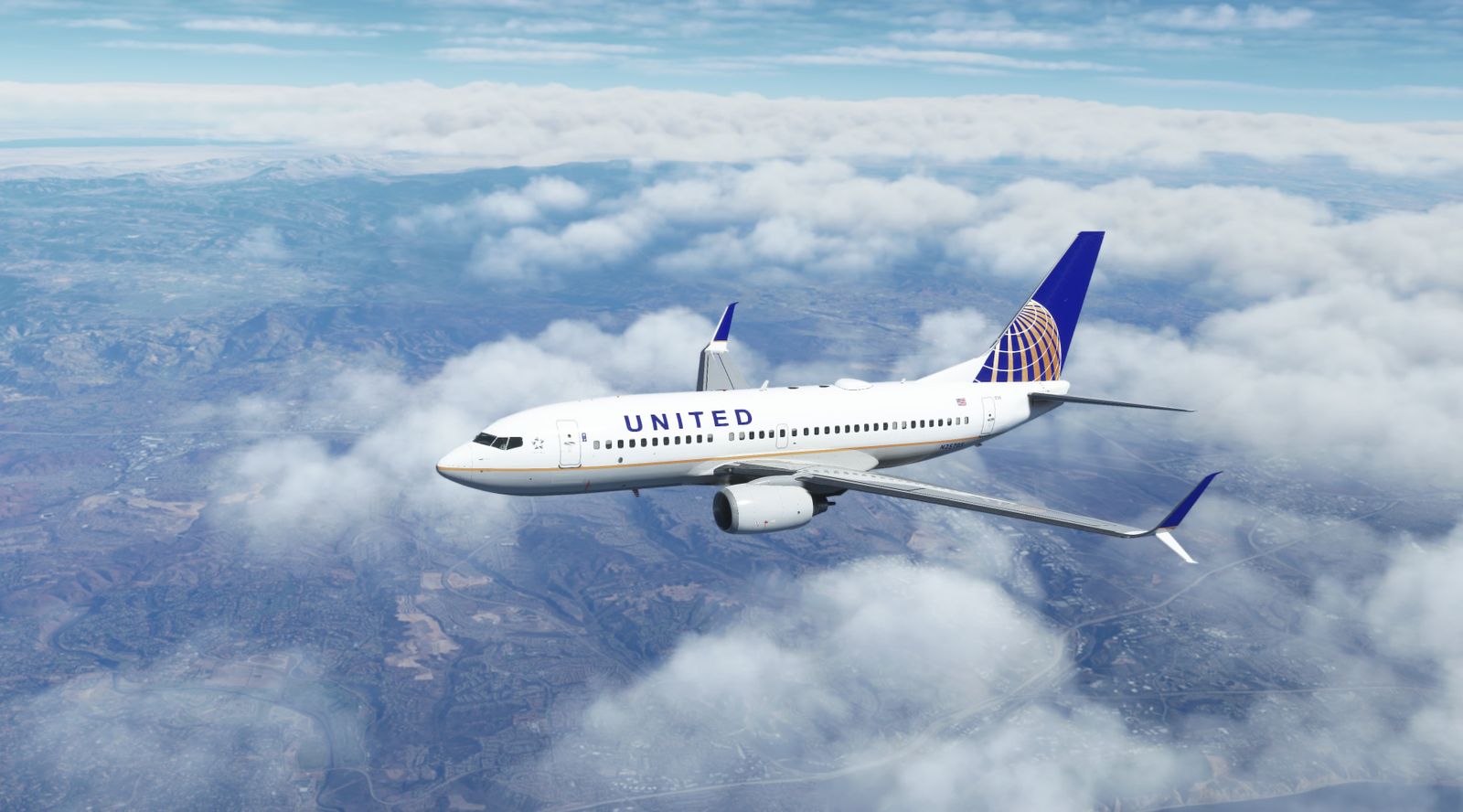 United Airlines B737-700 - Dynamic Wallpaper Club