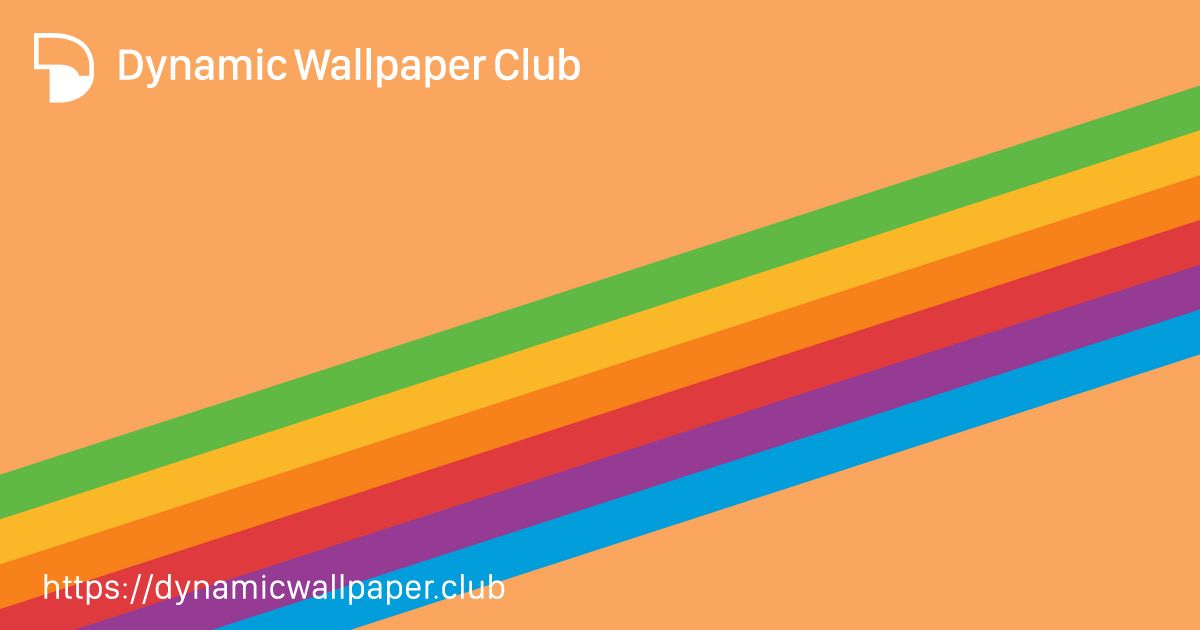 Retro Rainbow - Dynamic Wallpaper Club