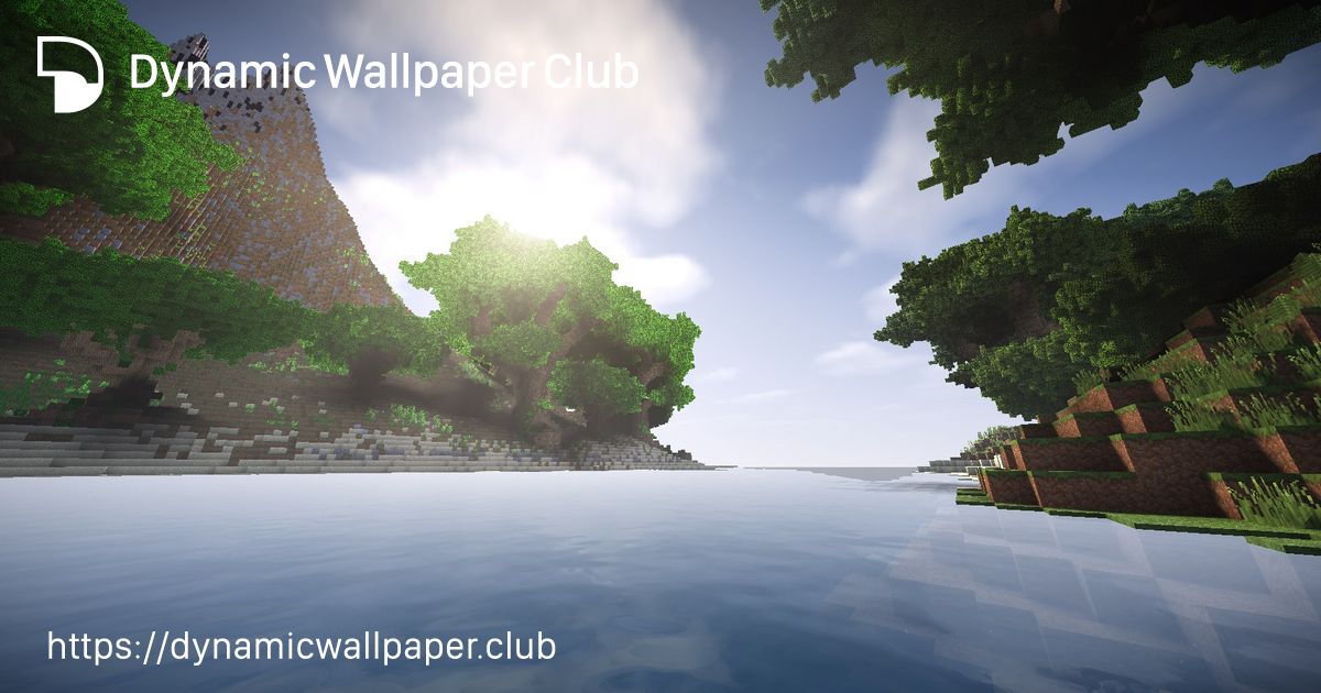 Minecraft tropical island - Dynamic Wallpaper Club