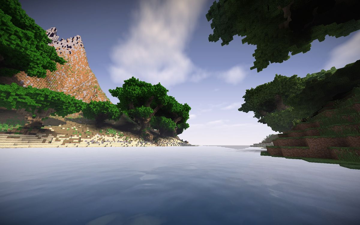 Minecraft tropical island - Dynamic Wallpaper Club