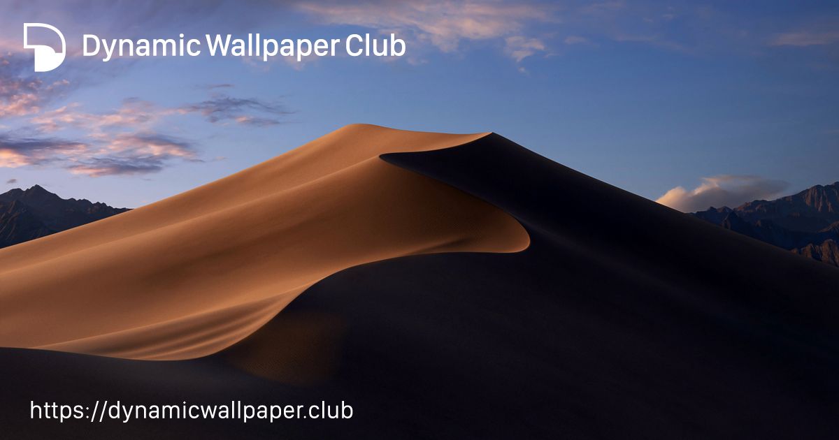 Mojave macOS dynamic - Dynamic Wallpaper Club