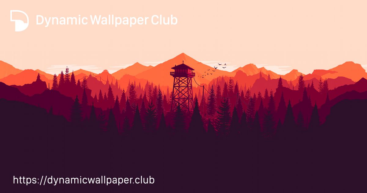 Firewatch Dual Monitor - Left - Dynamic Wallpaper Club